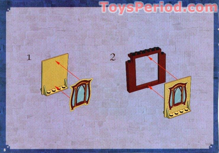LEGO 4752 Professor Lupin's Classroom Instructions and Parts List