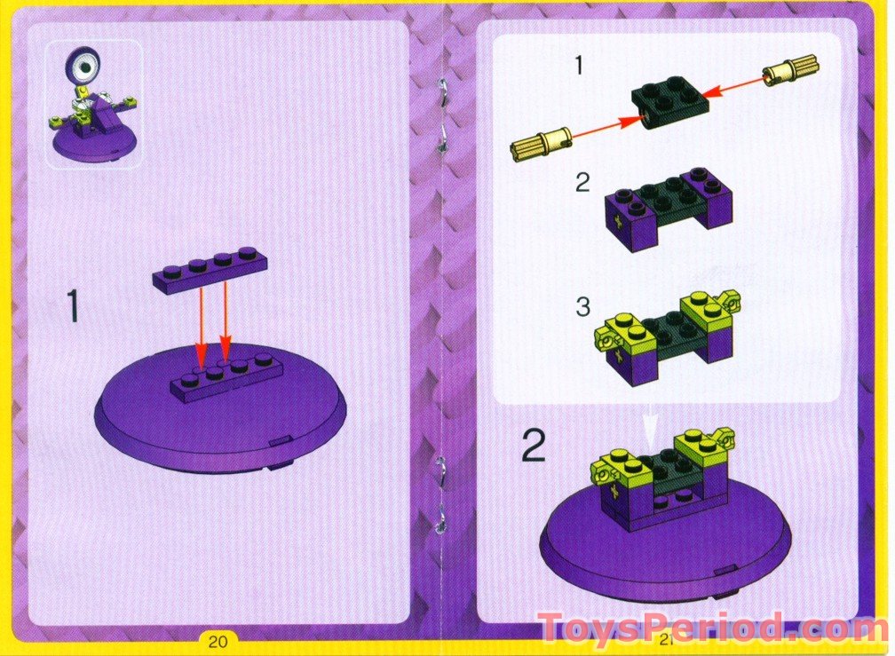 LEGO 4338 Monster Pod Instructions and Parts List