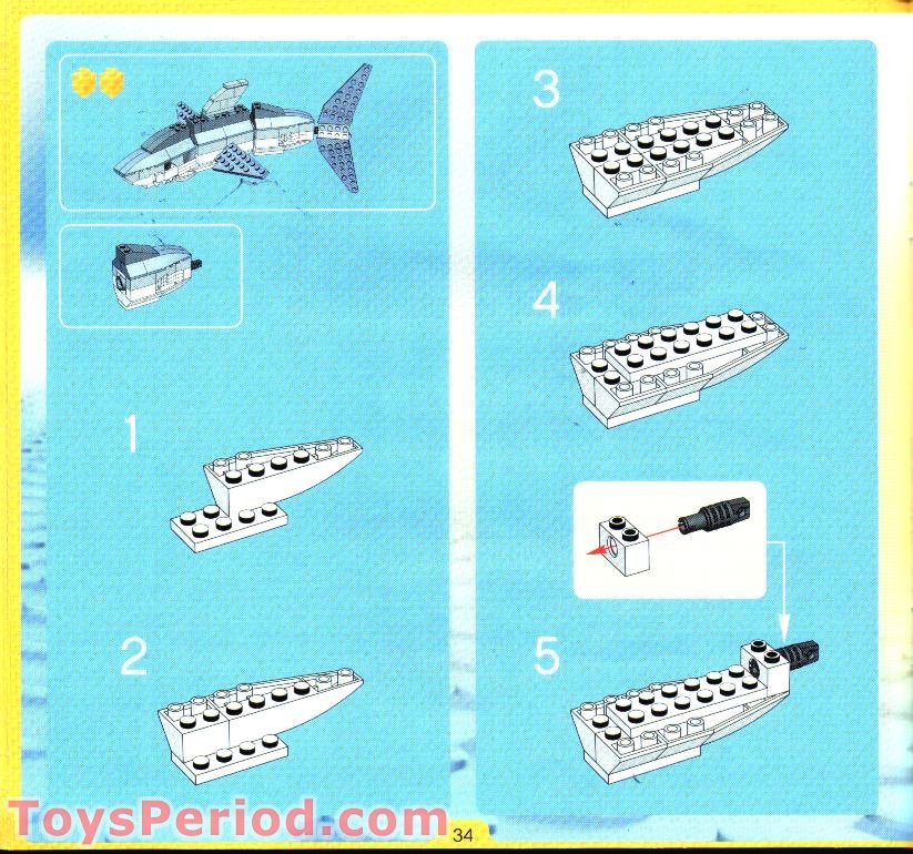 LEGO 4506 Deep Sea Predators Instructions and Parts List