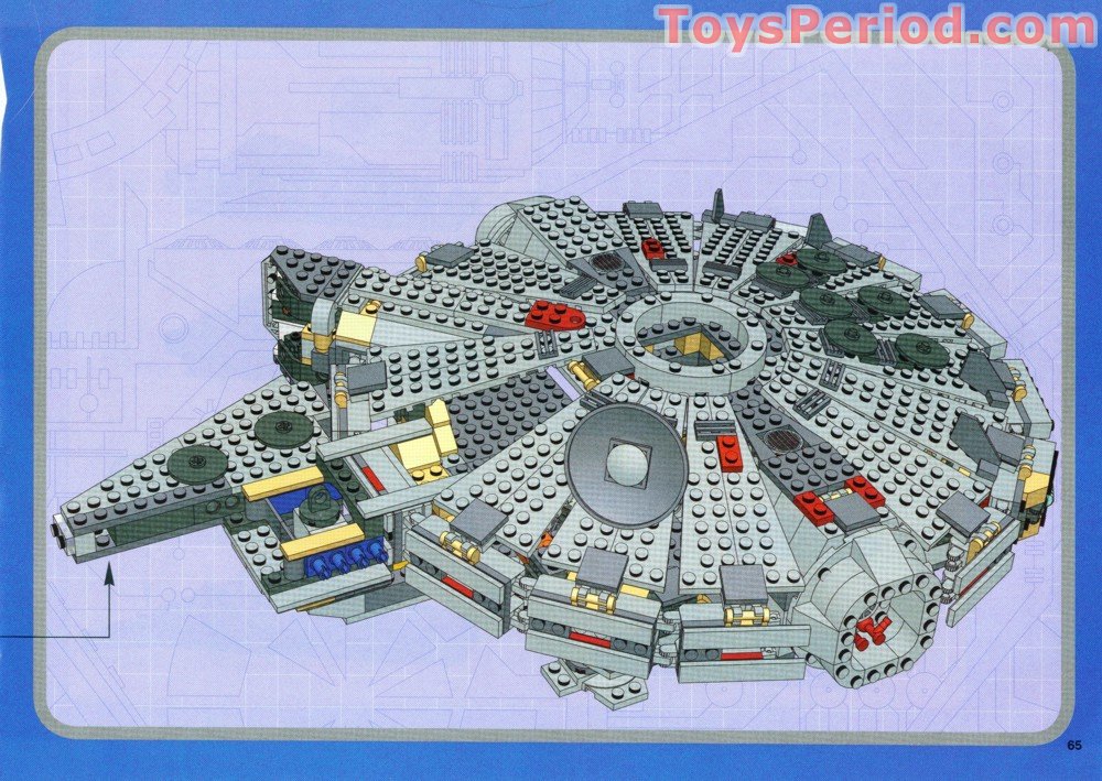 LEGO 4504-1 Millennium Falcon (Redesign), Blue Box Instructions and ...