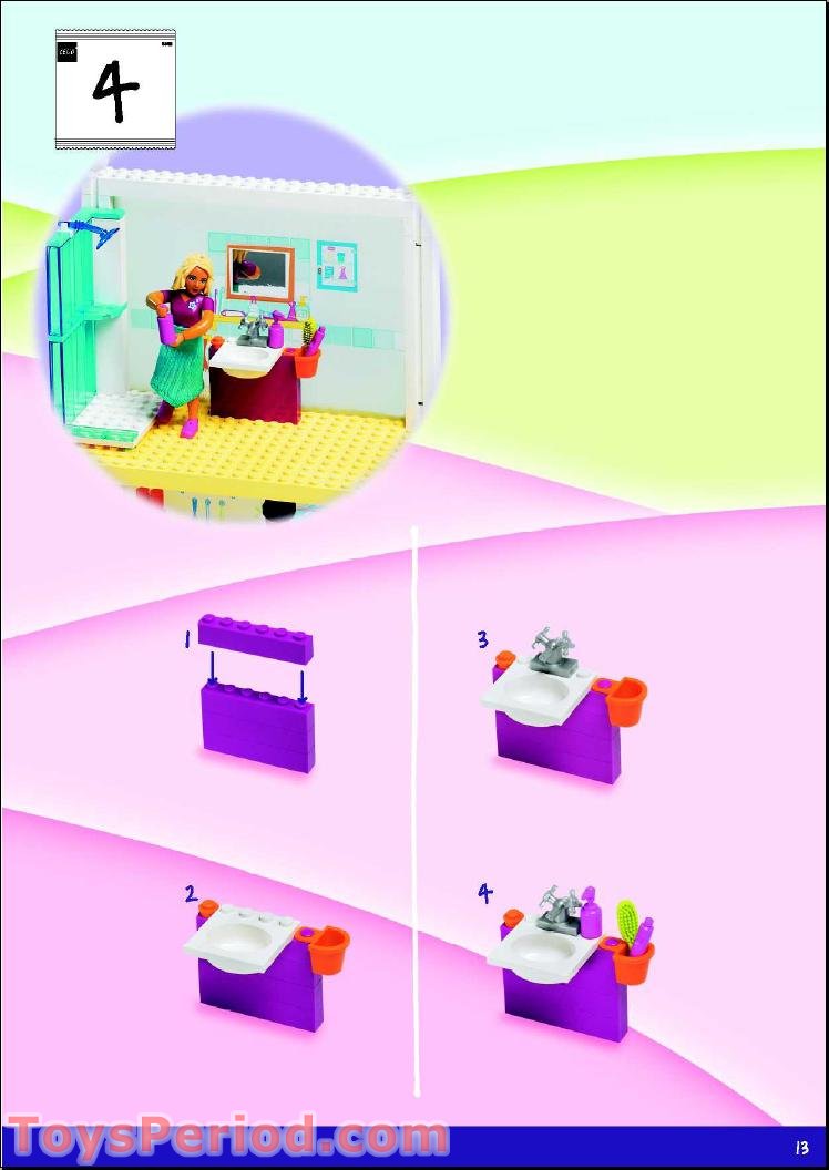 LEGO 5940 Doll House Instructions and Parts List