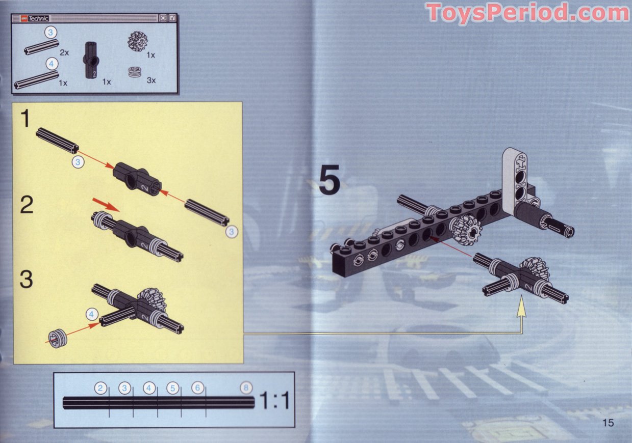 LEGO 5222 Chassis Pack Instructions and Parts List