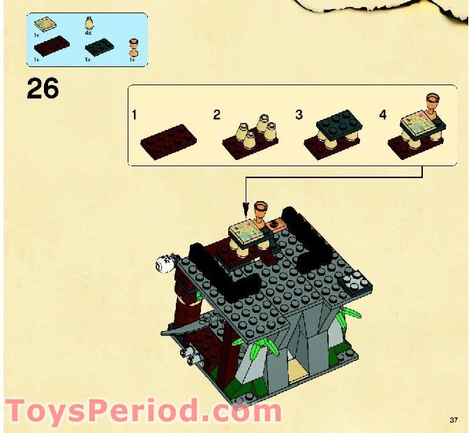 LEGO 6253 Shipwreck Hideout Instructions and Parts List