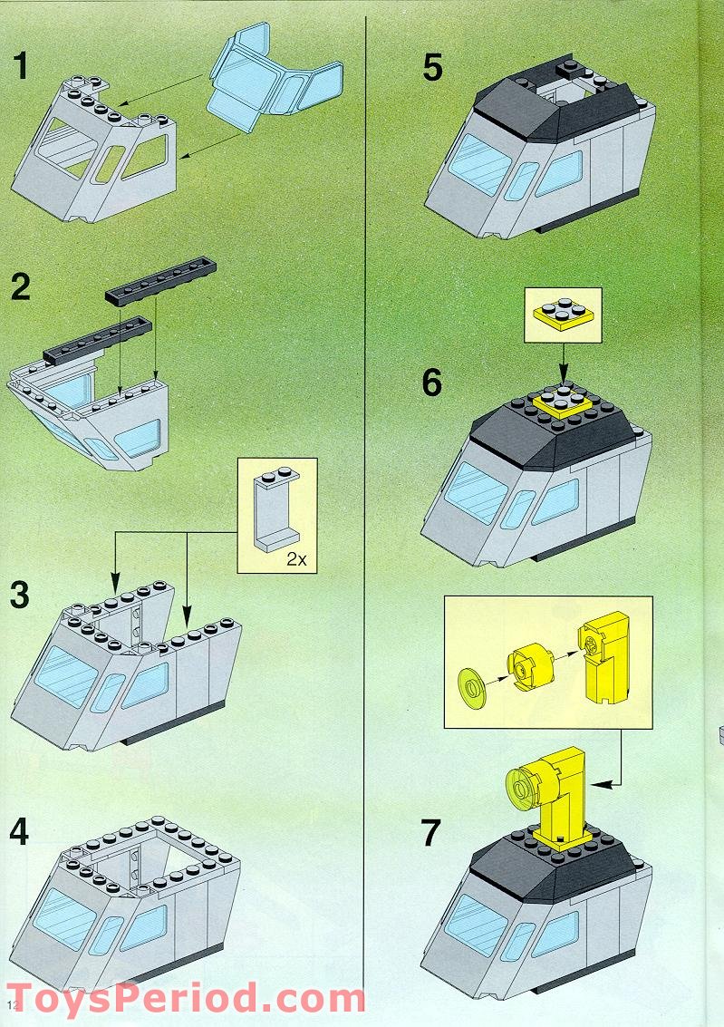 LEGO 6493 Flying Time Vessel Instructions and Parts List