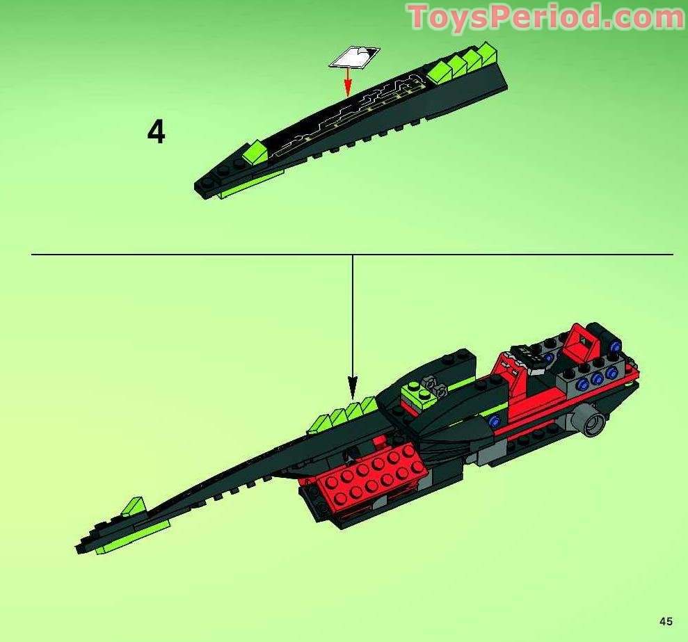 LEGO 7646 ETX Alien Infiltrator Instructions and Parts List