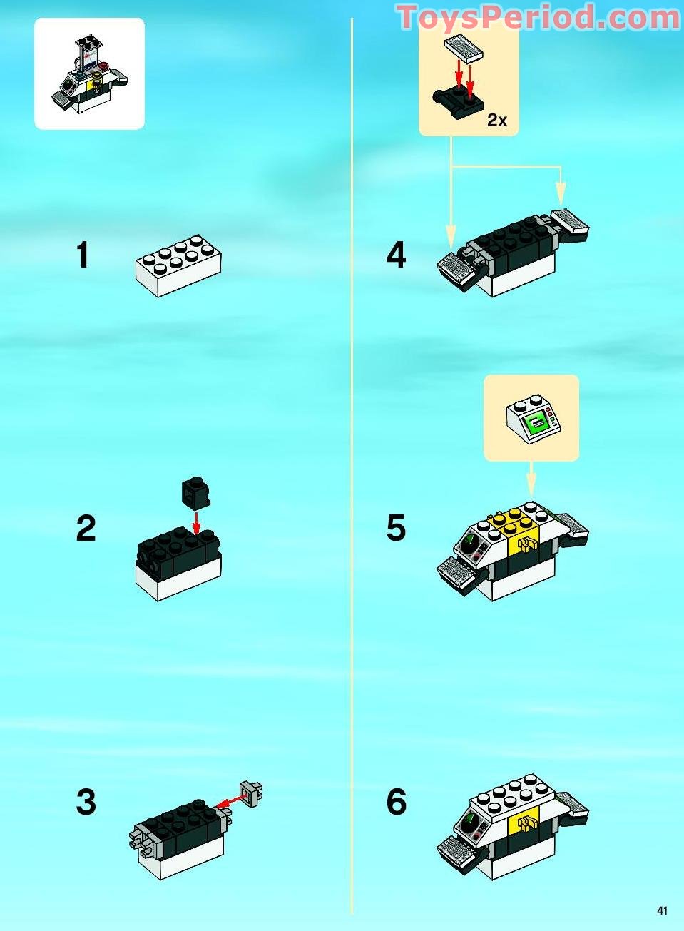 LEGO 7743 Police Command Center Instructions and Parts List