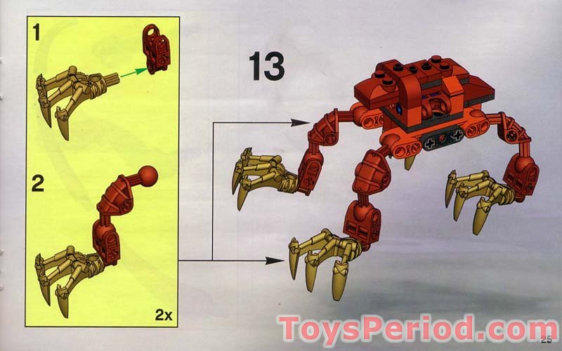 LEGO 7017 Viking Catapult Versus Nidhogg Dragon Instructions and Parts List
