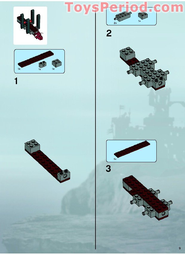 LEGO 7037 Tower Raid Instructions and Parts List