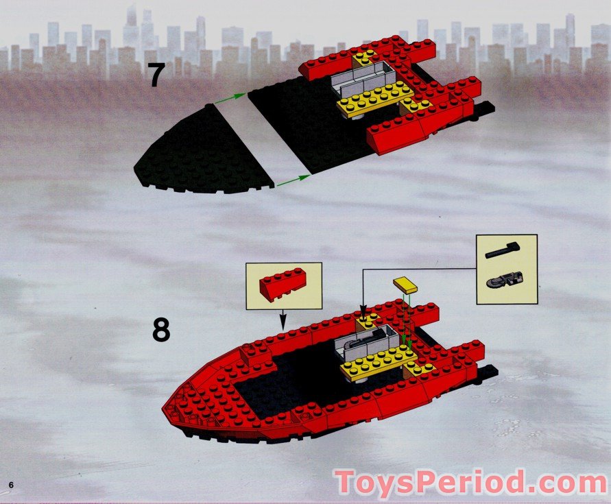 LEGO 7046 Fire Command Craft Set Parts Inventory and Instructions ...