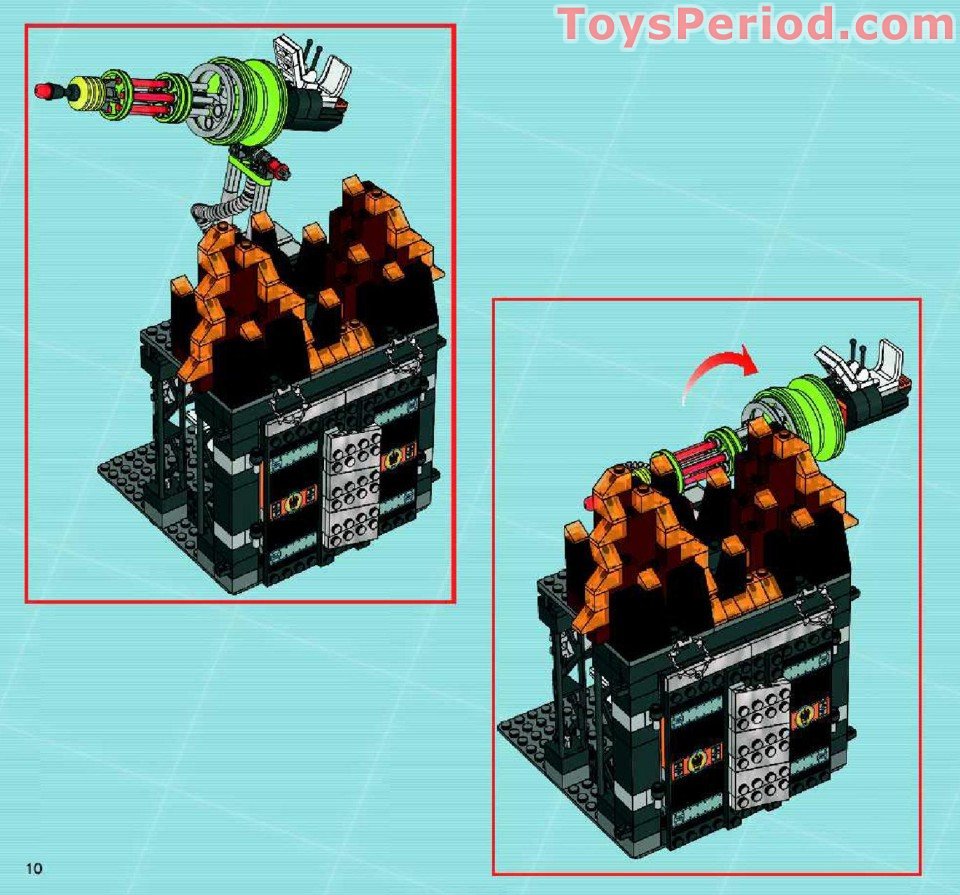 LEGO 8637 Mission 8: Volcano Base Set Parts Inventory and Instructions ...