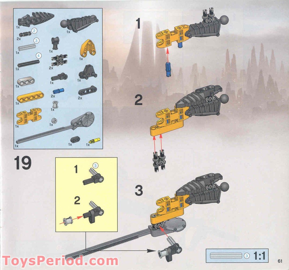 LEGO 8756 Sidorak Instructions and Parts List