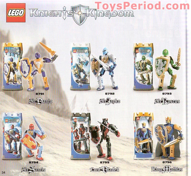 LEGO 8875 King's Siege Tower Instructions and Parts List