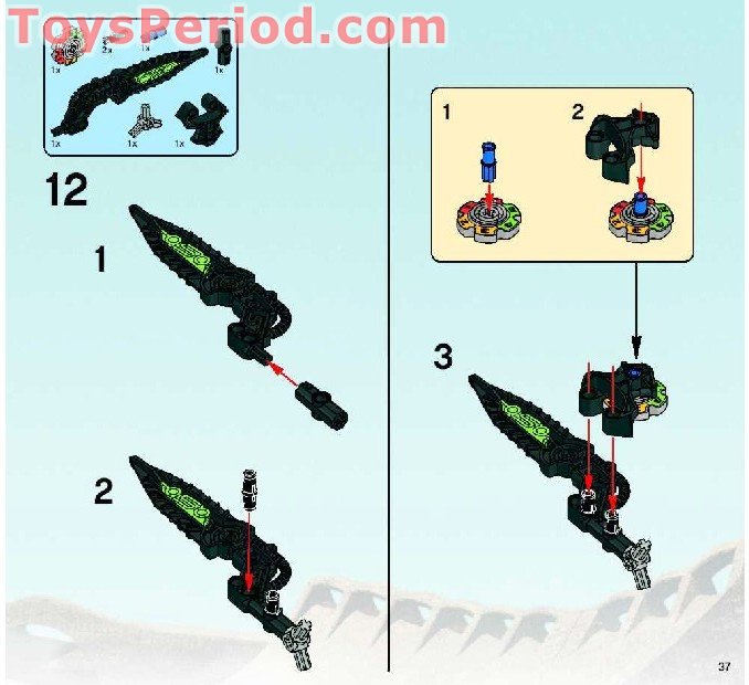 LEGO 8991 Tuma Instructions and Parts List
