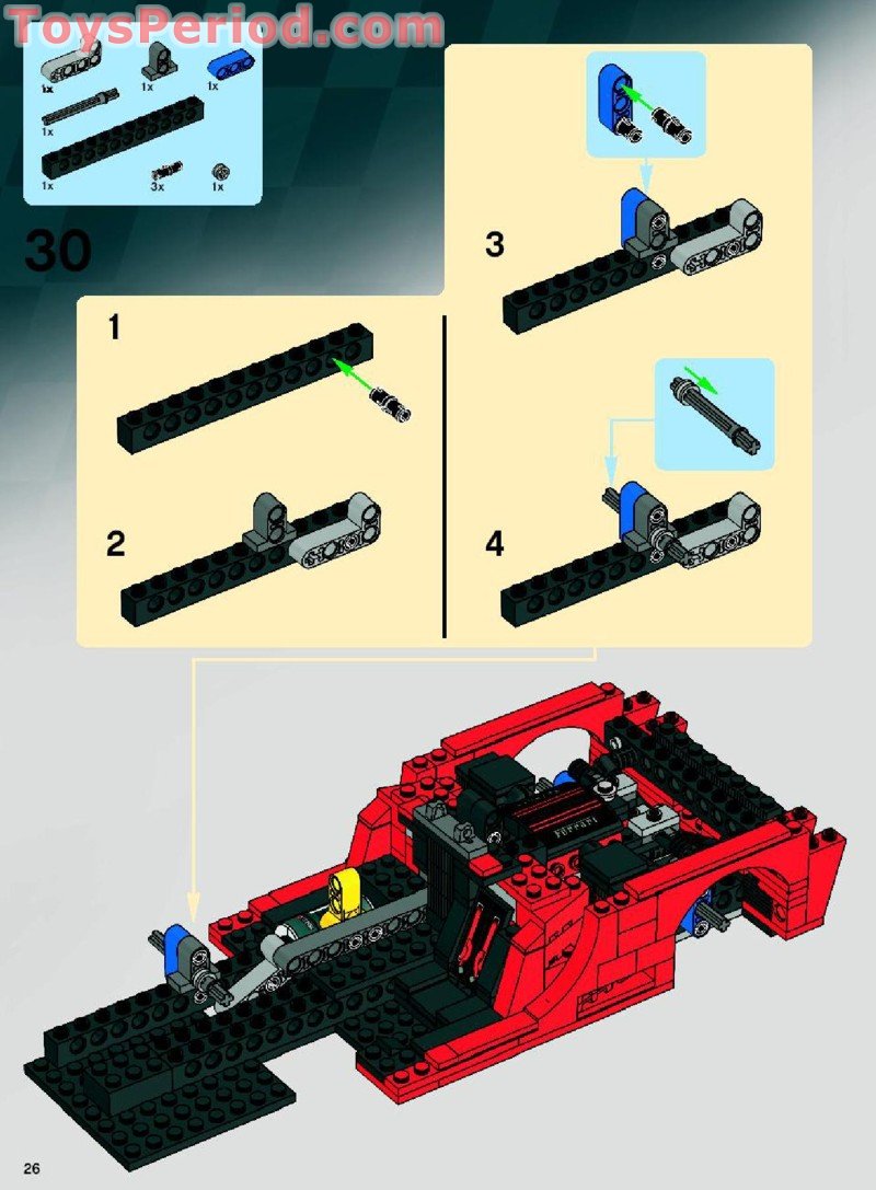 LEGO 8156 Ferrari FXX 1:17 Instructions and Parts List
