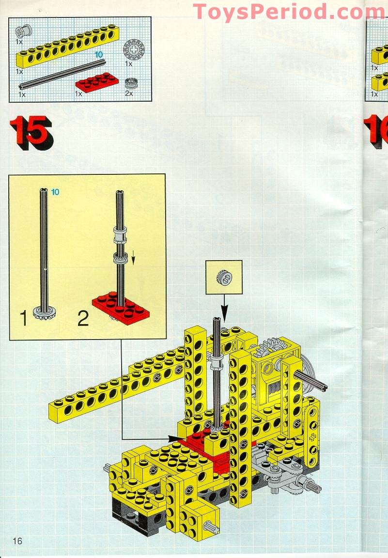 LEGO 8235 Front End Loader Instructions and Parts List