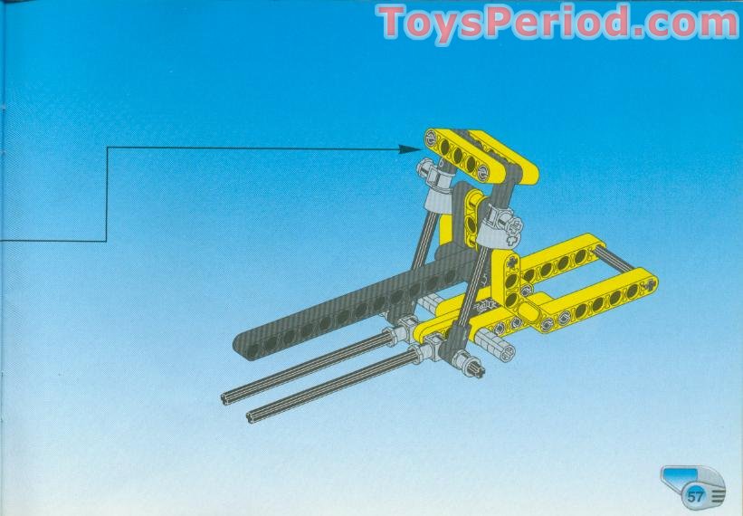 LEGO 8240 Slammer Stunt Bike Instructions and Parts List