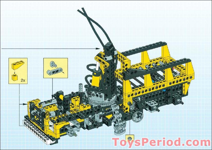 LEGO 8431 Pneumatic Crane Truck Instructions and Parts List