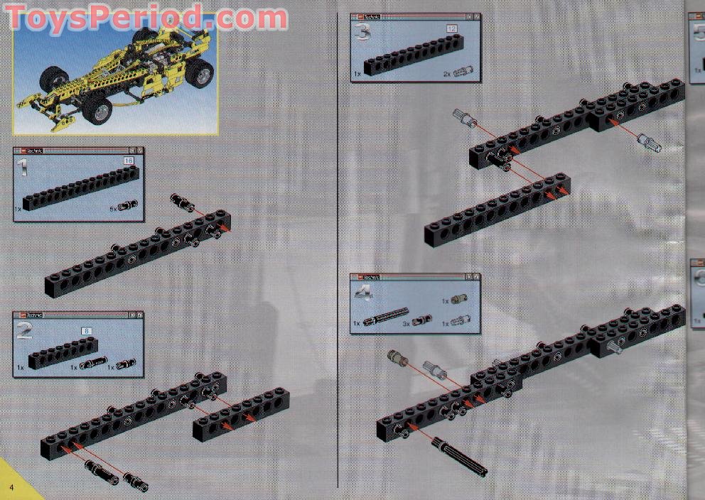 LEGO 8445 Indy Storm Instructions and Parts List