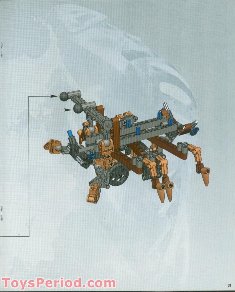 LEGO 8595 Takua and Pewku Instructions and Parts List