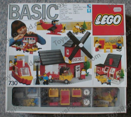 LEGO 730-2 Basic Building Set Instructions and Parts List