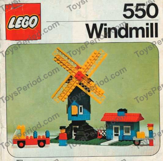 LEGO 550-2 Windmill Instructions and Parts List