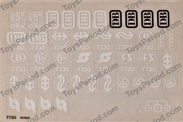 LEGO Sets with Part 7730stk01a Sticker Sheet for Set 7730 - Early ...