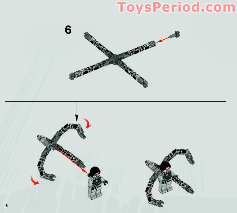 LEGO 6873 Spider-Man's Doc Ock Ambush Instructions and Parts List