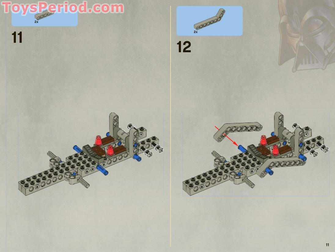 LEGO 7961 Darth Maul's Sith Infiltrator Instructions and Parts List