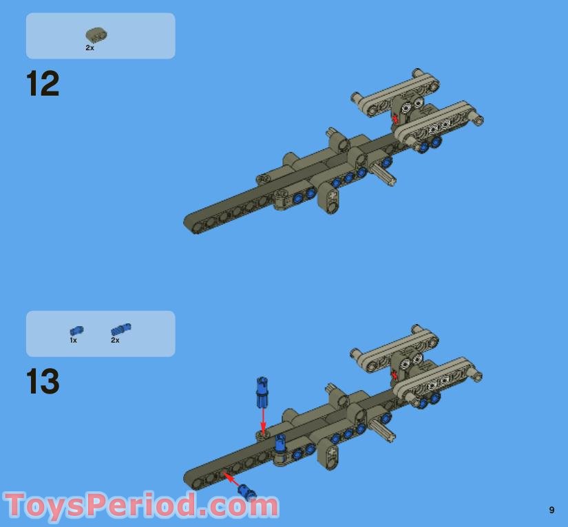 LEGO 8067 Mini Mobile Crane Instructions and Parts List