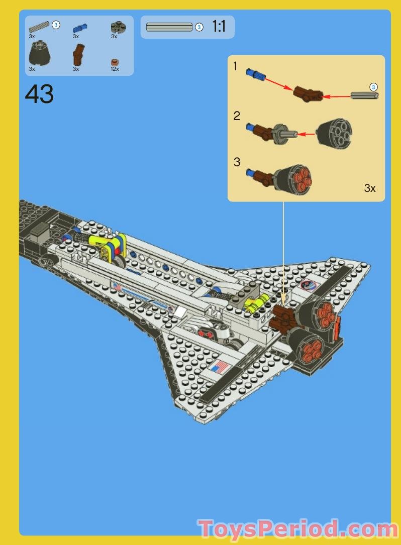 LEGO 10231 Shuttle Expedition Instructions and Parts List