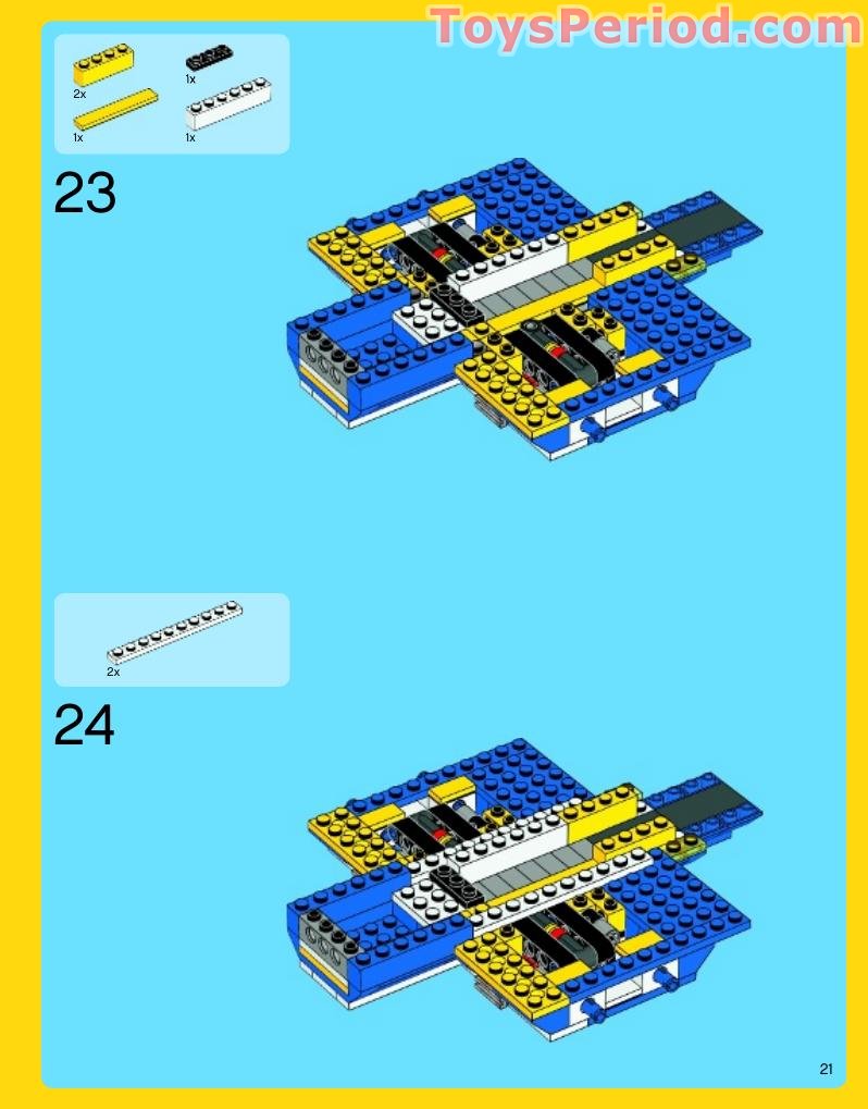 LEGO 31011 Aviation Adventures Instructions and Parts List