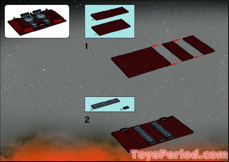 LEGO 10144 Sandcrawler Instructions and Parts List