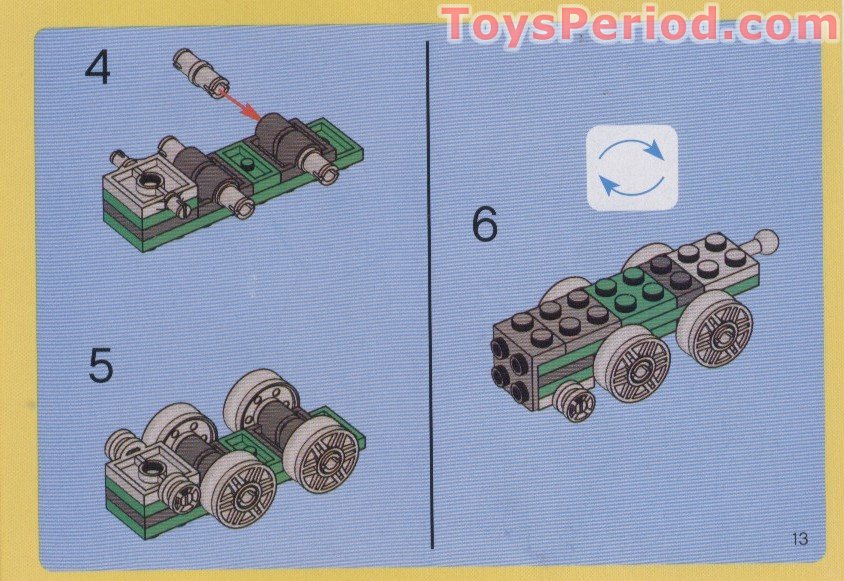 LEGO 4837 Mini Trains Instructions and Parts List