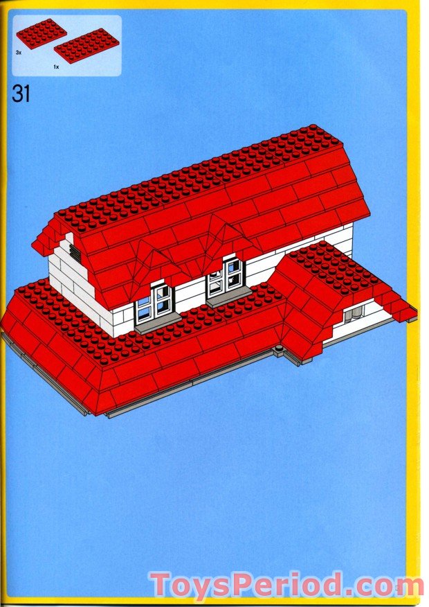 LEGO 4956 House Instructions and Parts List