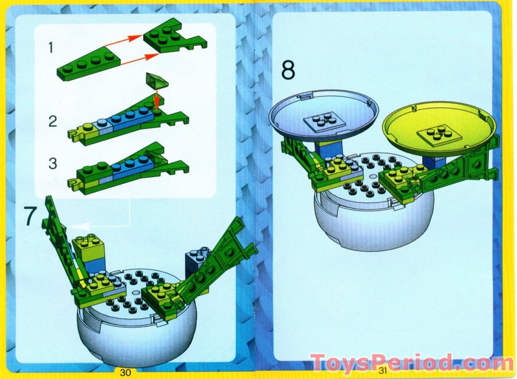 LEGO 4339 Aqua Pod Instructions and Parts List