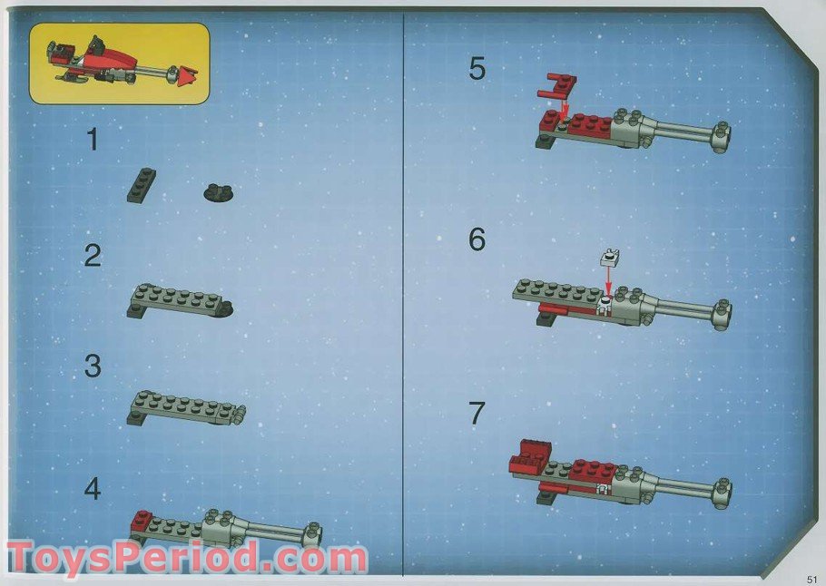 LEGO 4482 AT-TE Instructions and Parts List