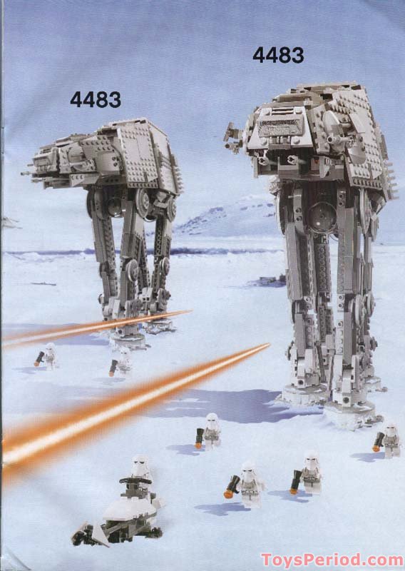 LEGO 4483-1 AT-AT, Black Box Instructions and Parts List