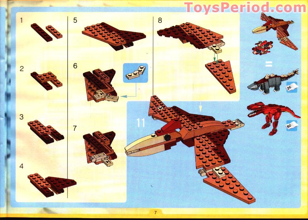 LEGO 4507 Prehistoric Creatures Instructions and Parts List
