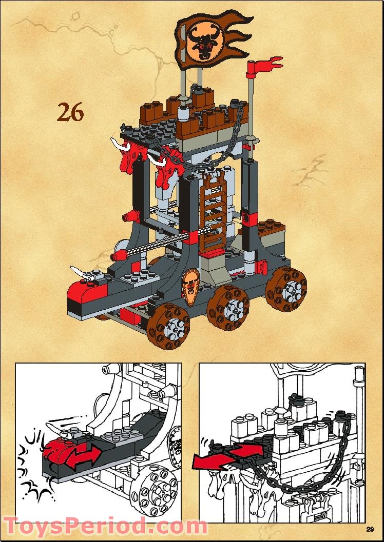 LEGO 6096 Bull's Attack Instructions and Parts List