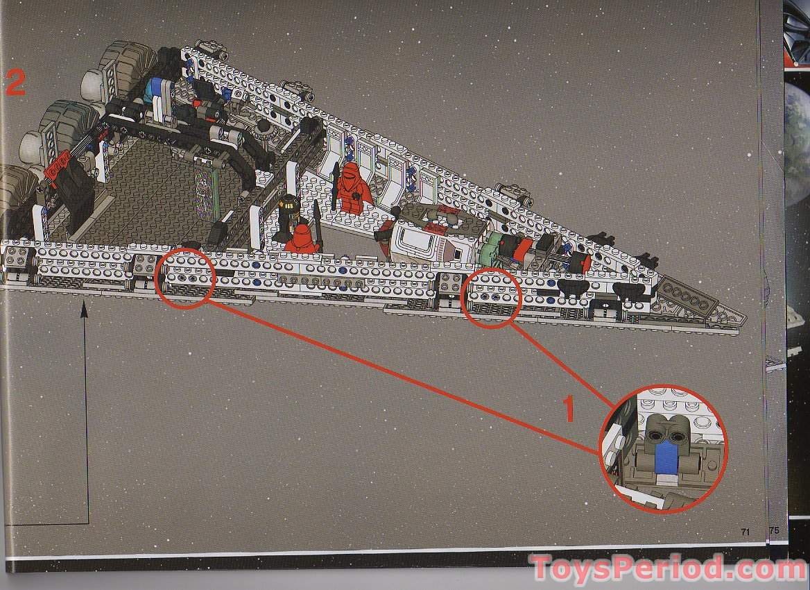 LEGO 6211 Imperial Star Destroyer Instructions and Parts List