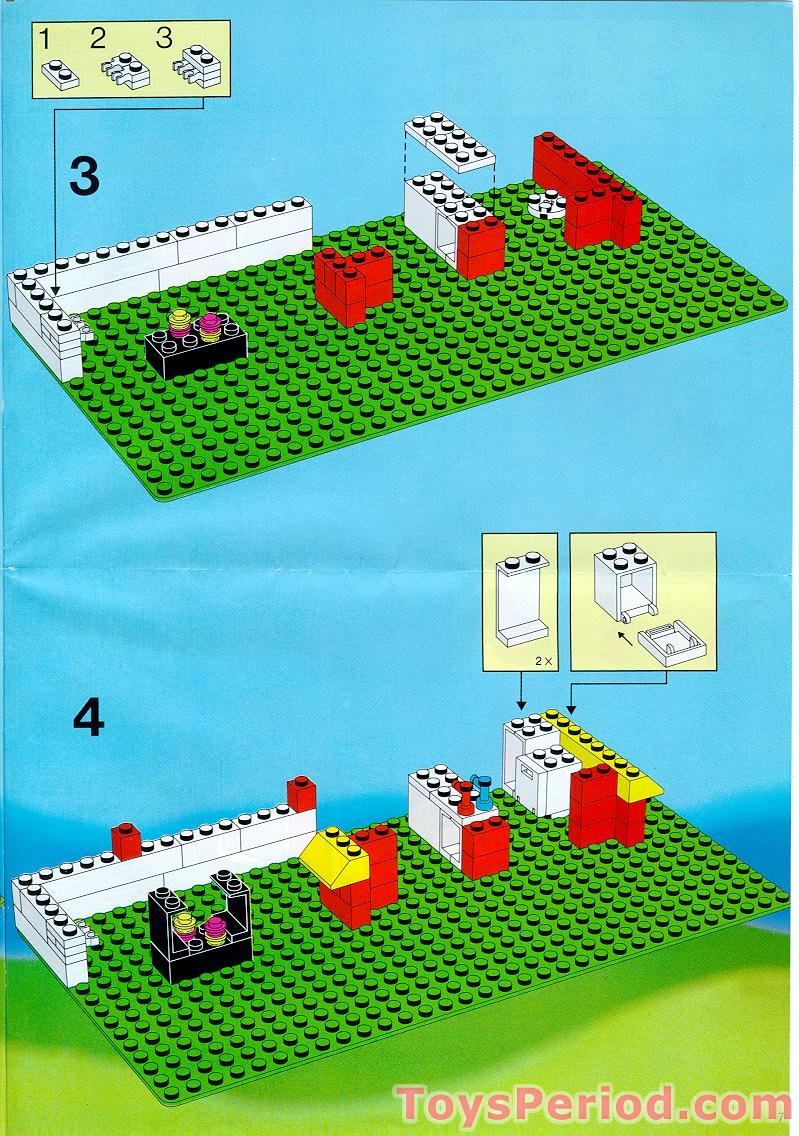 LEGO 6388 Holiday Home with Caravan Instructions and Parts List