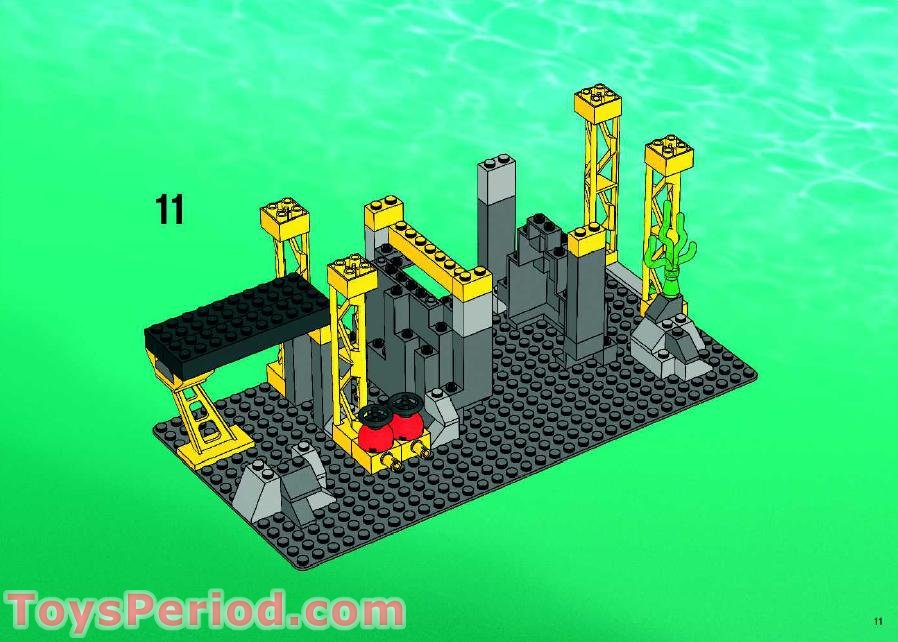 LEGO 7775 Aquabase Invasion Instructions and Parts List