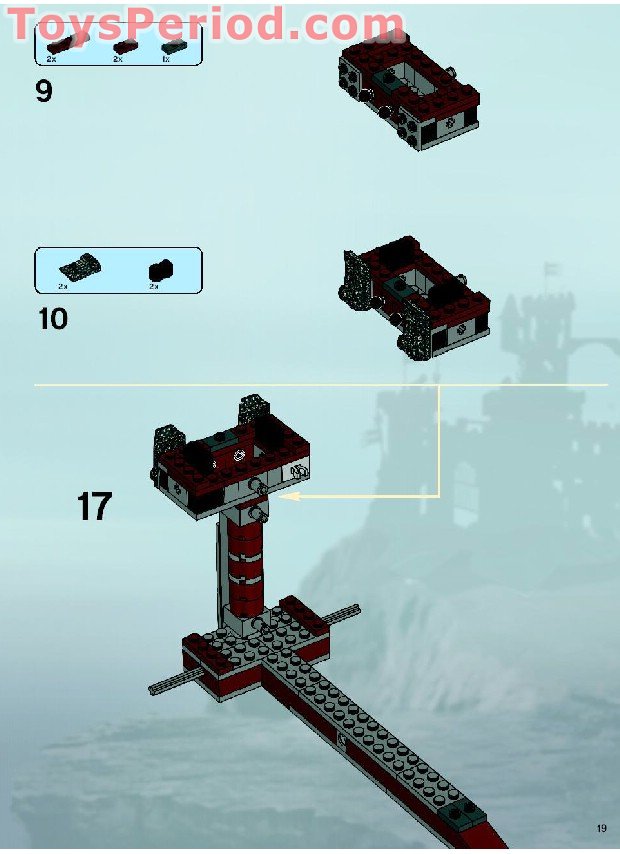LEGO 7041 Troll Battle Wheel Instructions and Parts List