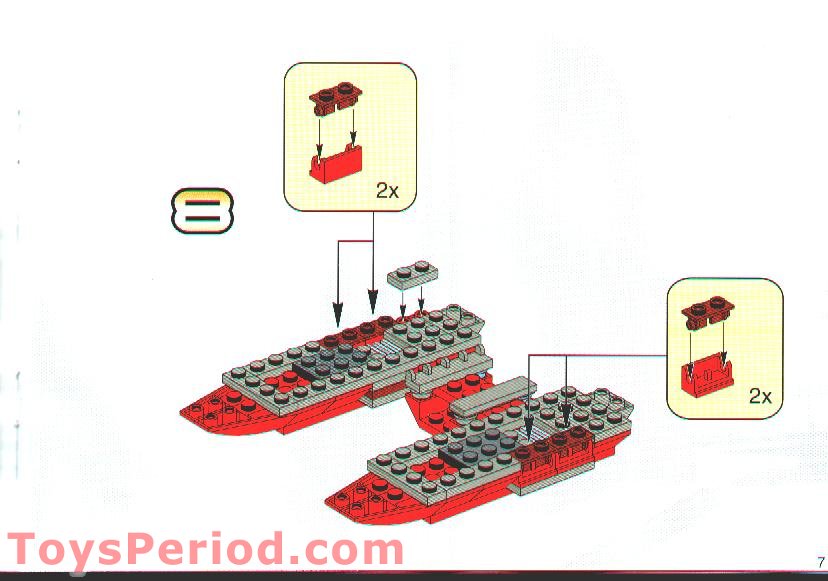 LEGO 7119 Twin-Pod Cloud Car Instructions and Parts List