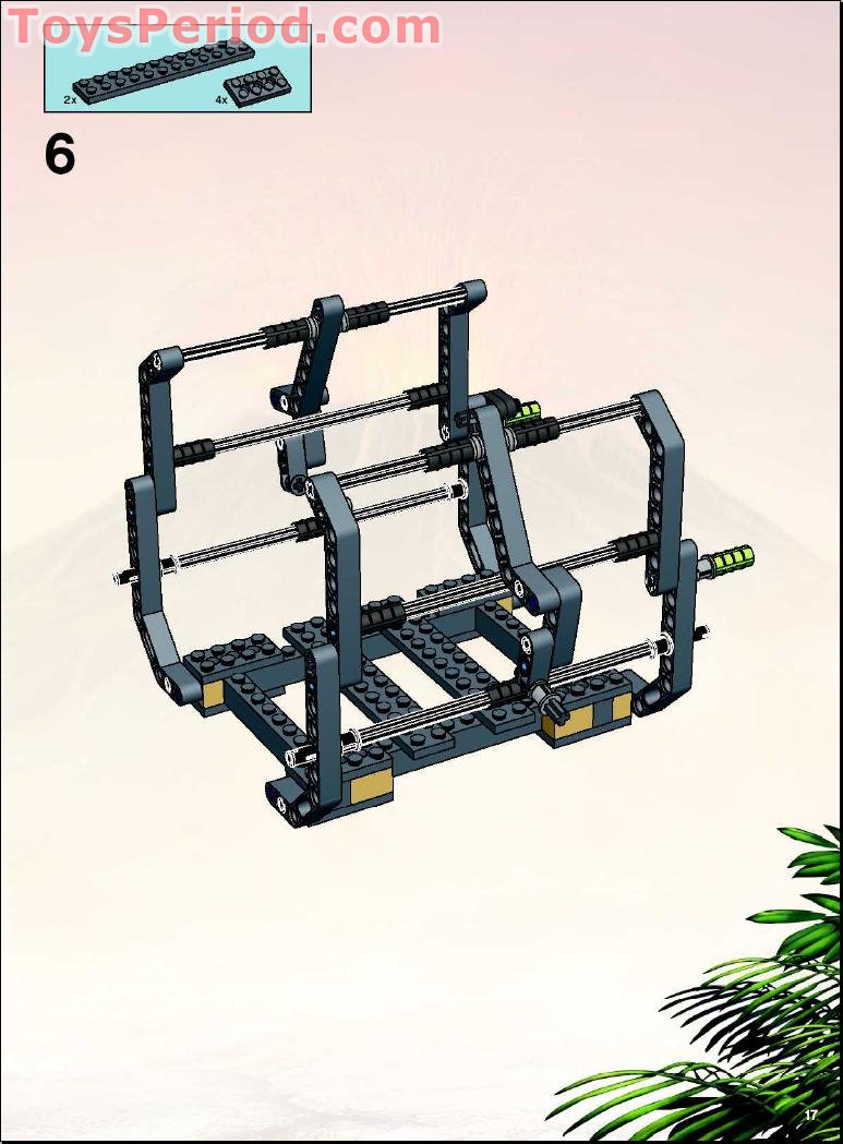 LEGO 7298 Dino Air Tracker Instructions and Parts List