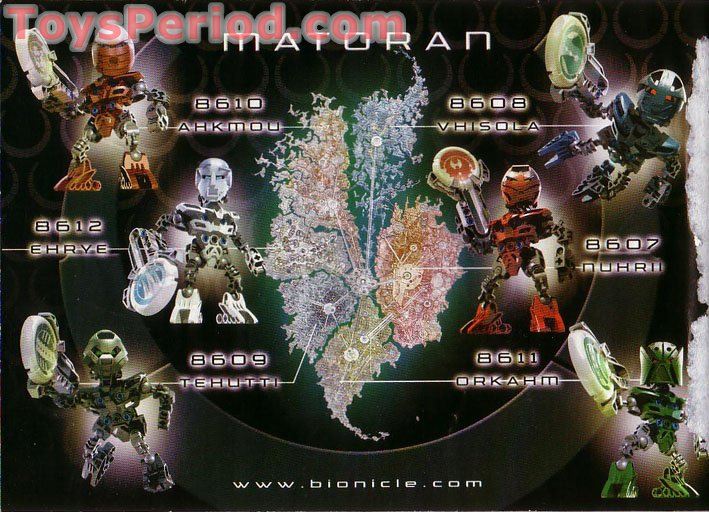 LEGO 8605 Toa Matau Instructions and Parts List