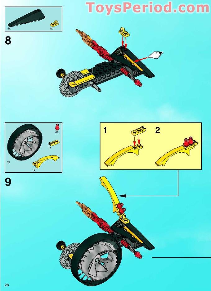 LEGO 8107 Fight for the Golden Tower Instructions and Parts List