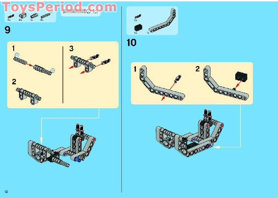 LEGO 8274 Combine Harvester Instructions and Parts List