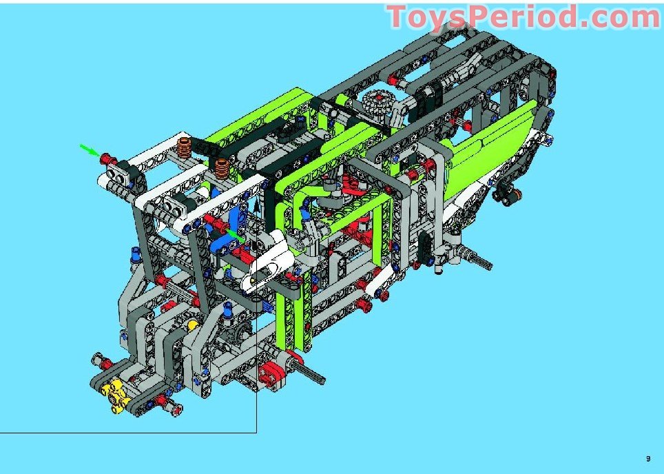 LEGO 8274 Combine Harvester Instructions and Parts List