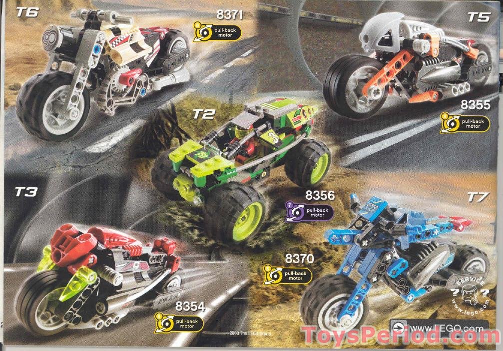 LEGO 8357 Zonic Strike Instructions and Parts List